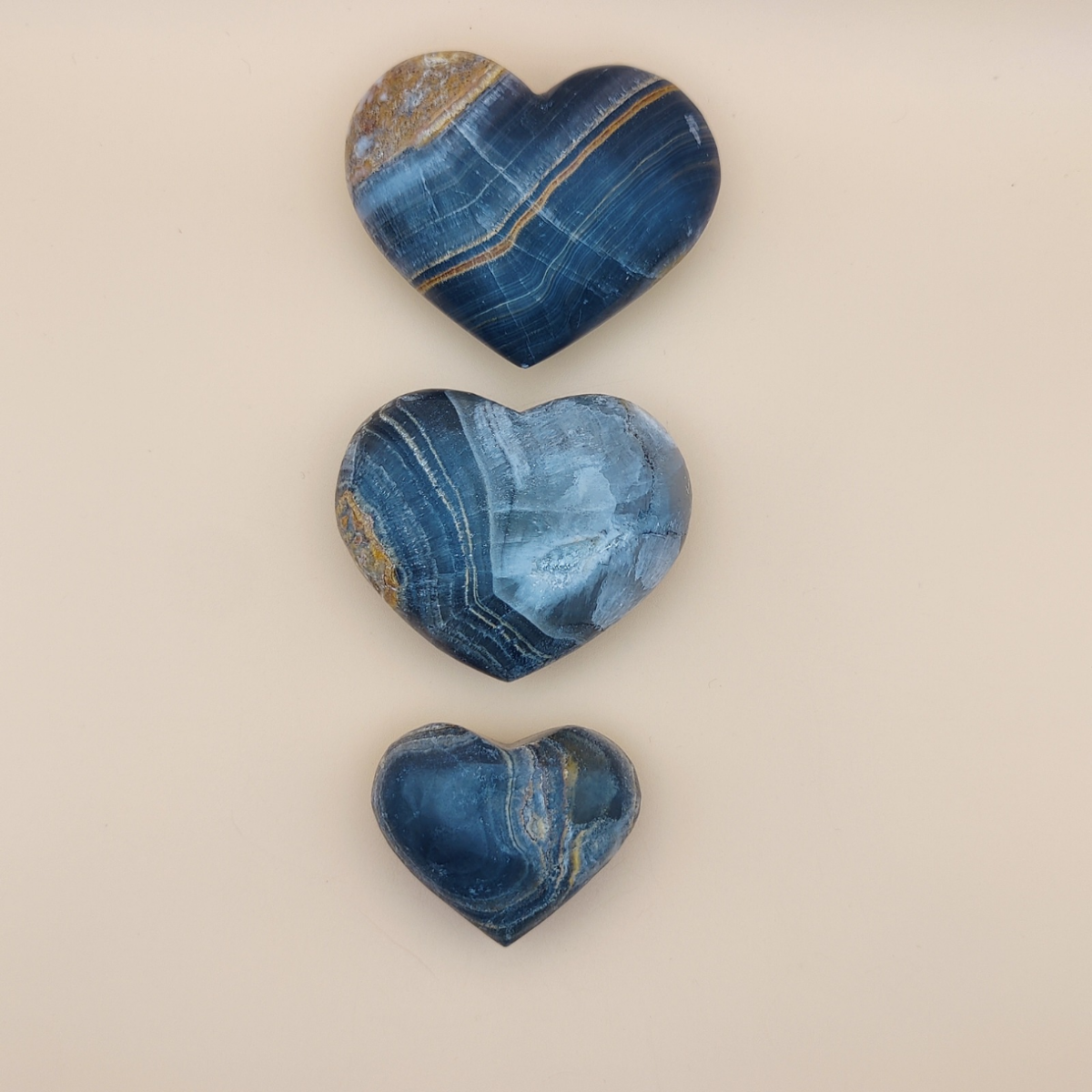 Sort Onyx Hjerte - Krystal Hjerter - SK-KRYSTALLER